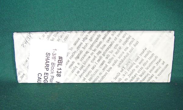 Block Plane Iron, by Hock Tools #BL138 , Old Tools -Buy Online ...